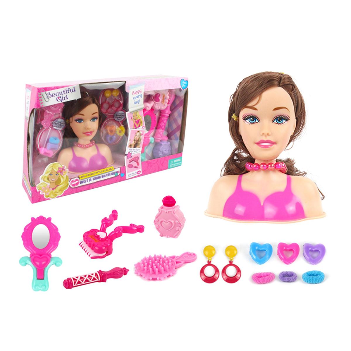 Girl Hair Styling & Beauty Play Set w/Accs., wbx