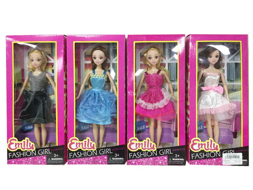 12" Emily Fashion Doll, 4 Styles Window box