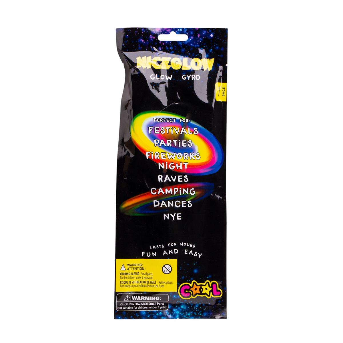 Neon Glow Gyroscope Spinning Toy, 6 Cols mixed