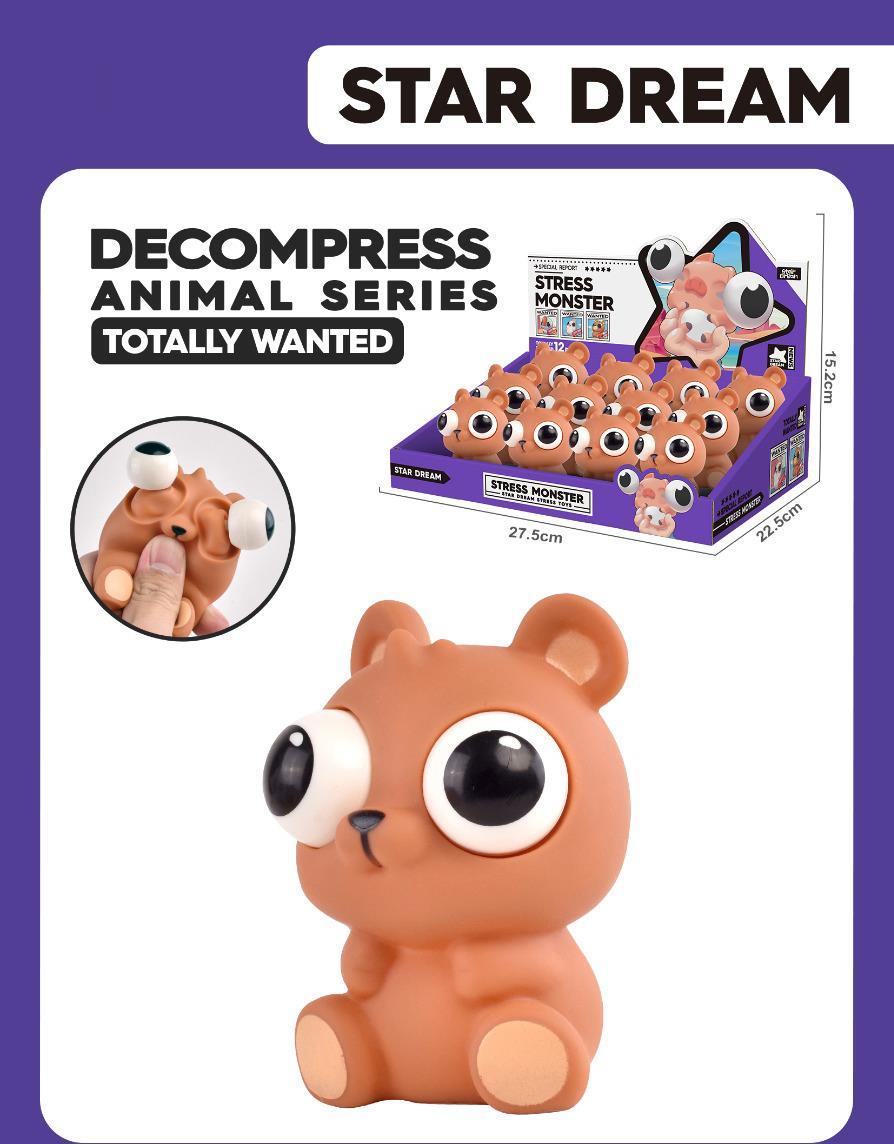 Eye Popping Bear, 12pcs/dsp