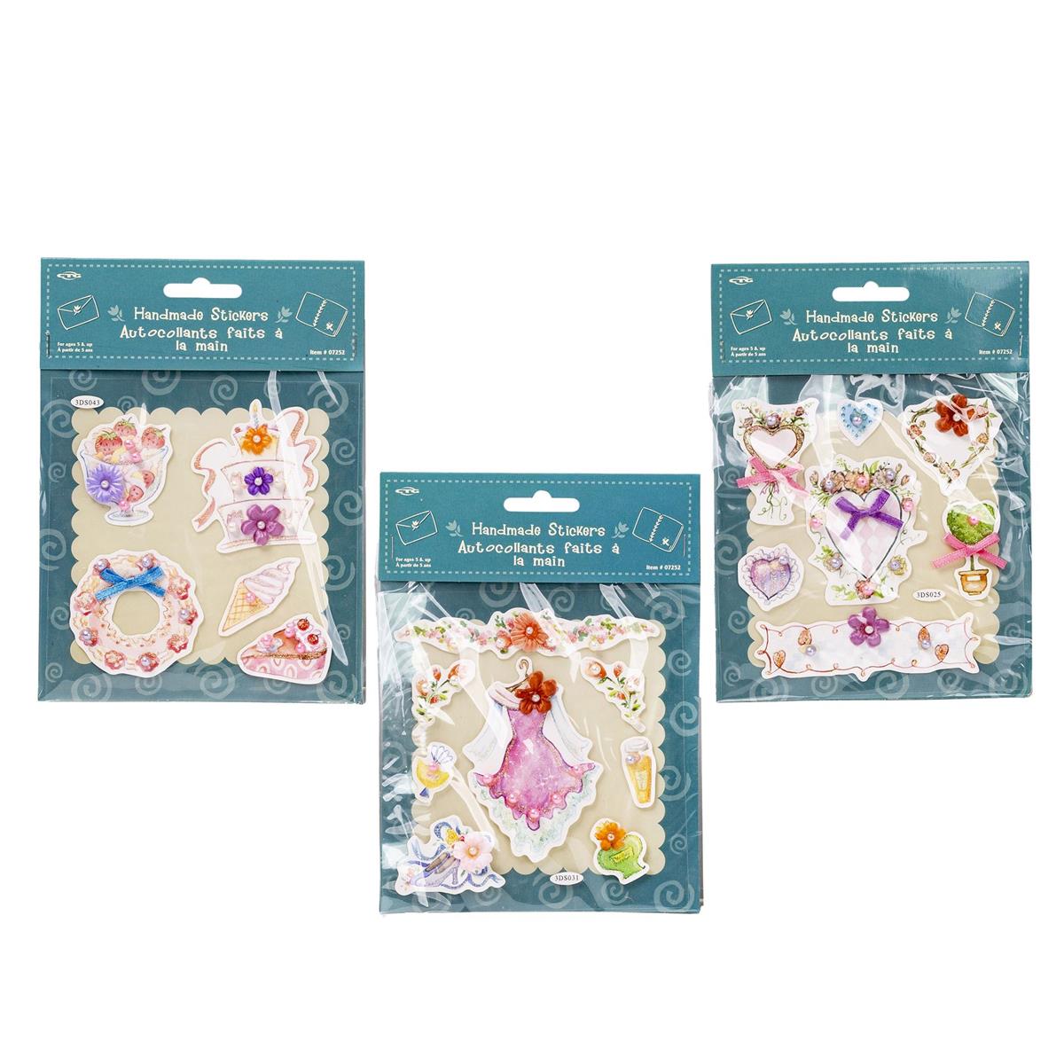 3D Scrap-book Sticker, 24 styles, pbh