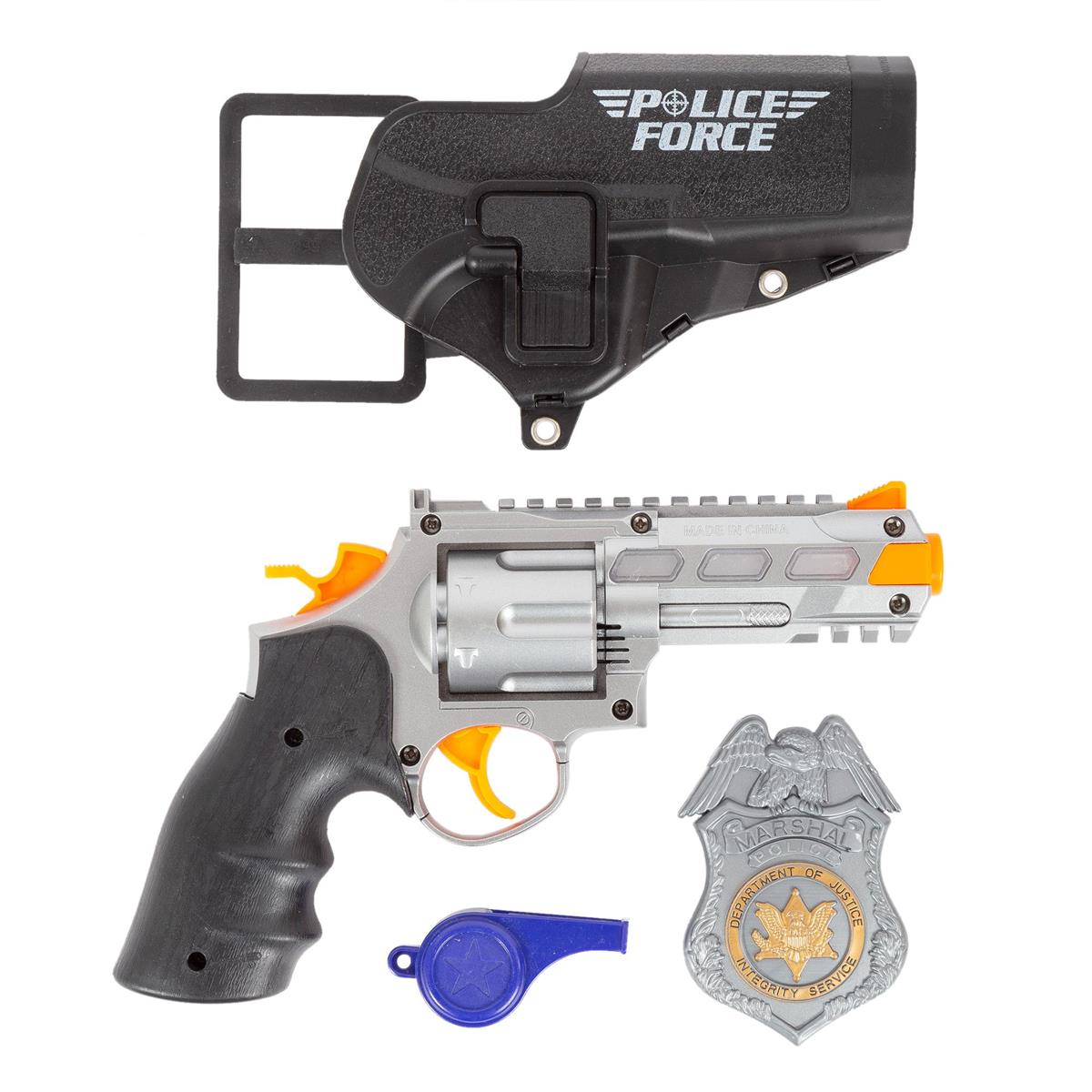 Revolver Toy Gun Set w/sound, Batt Incl., wbx