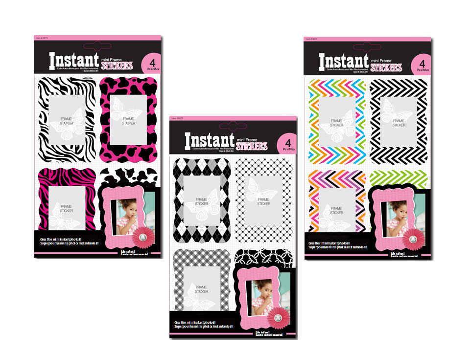 Instant Photo Frame Stickers, 3 Styles, pbh