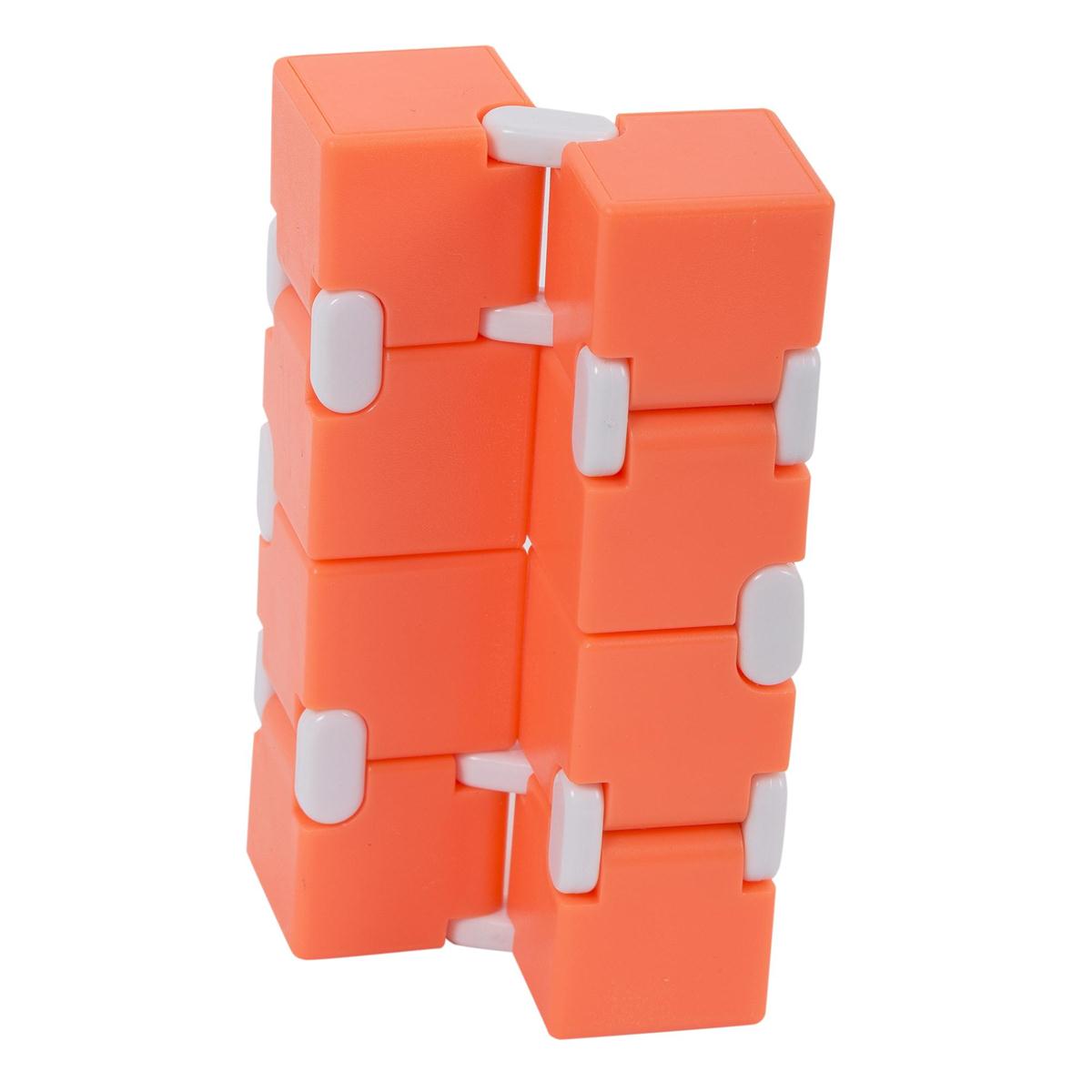 Fidget Infinity Cube, 6 Asstd Colours, Blister card,(CS)