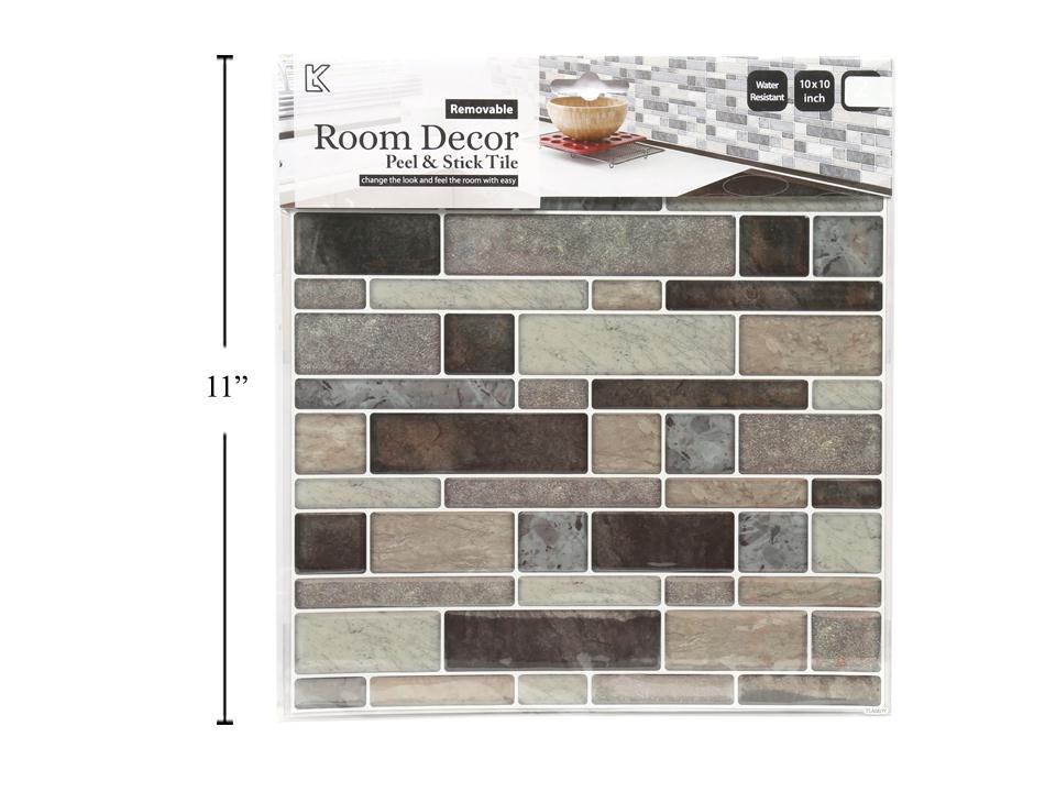 iDesign Wall Decals, Square/Rect. Tile, Taupes, 10"x10", PBH*