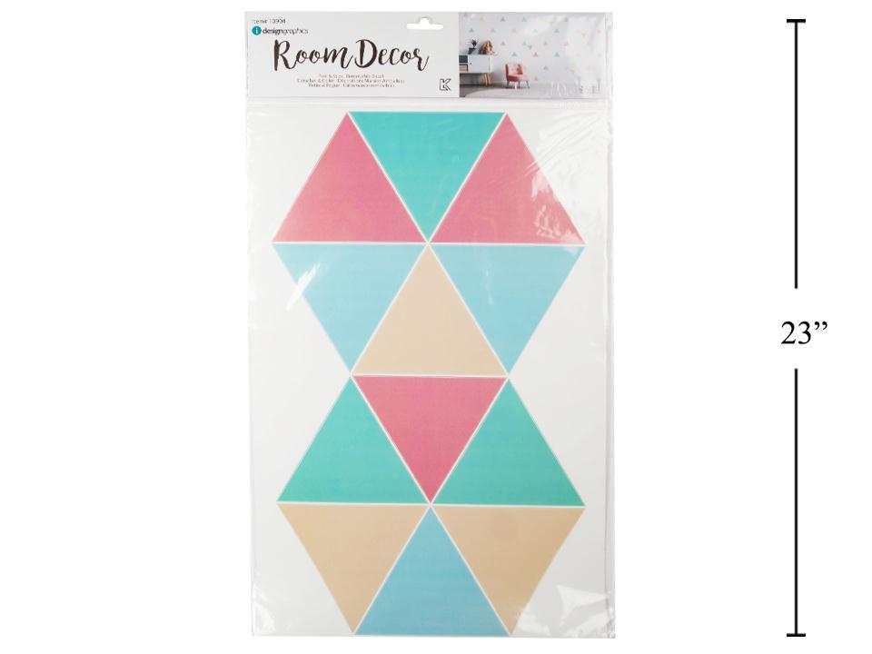 iDesign Wall Decals, Triangles Pastels, 1sheet