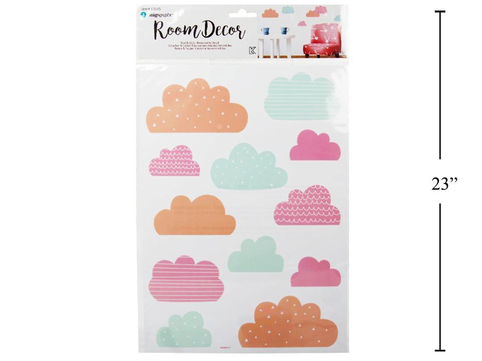 iDesign Wall Decals, Pastel Clouds, 1 Sheet