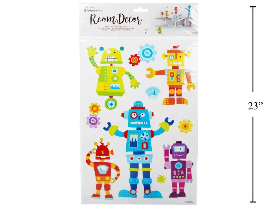 iDesign Wall Decals, Robots, 1sheet