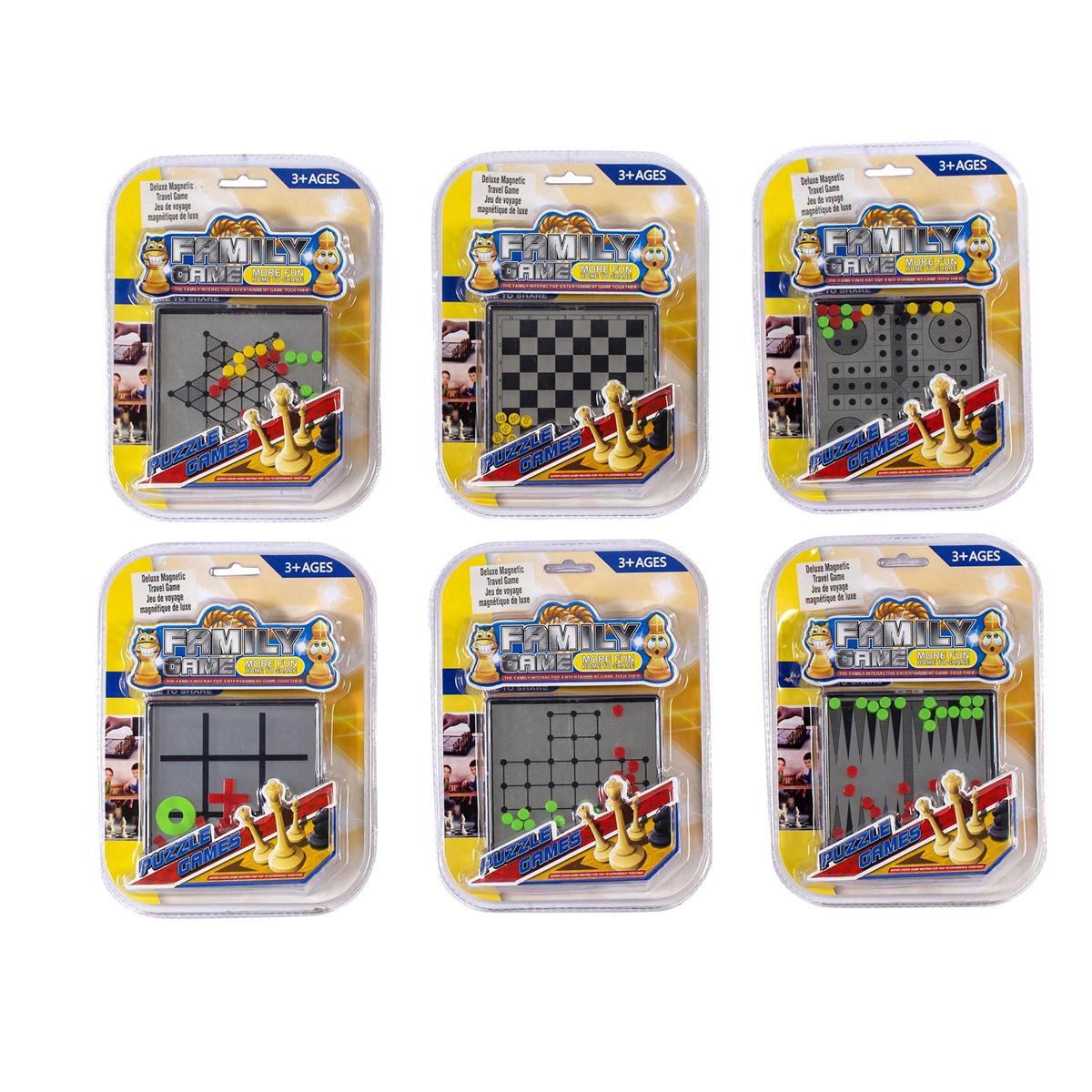 Deluxe Magnetic Travel Game, 6 Asst. Clam Shell Pack.