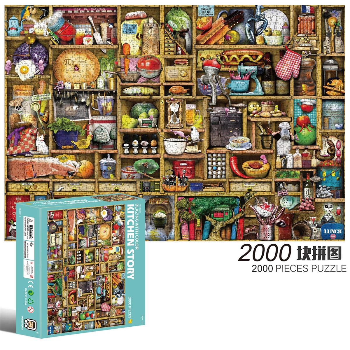 2000pcs Puzzle Kitchen Story Cbx 27 6x39 4
