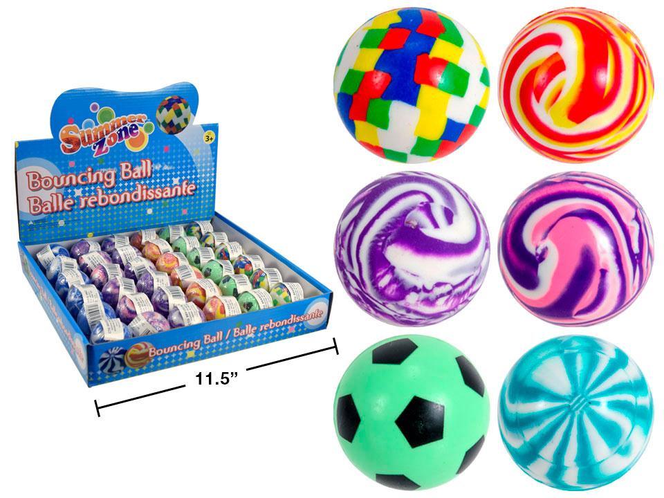 Summer Zone 43mm High Bouncing Ball , 36/dpy, 6/C, shrinkwrapped