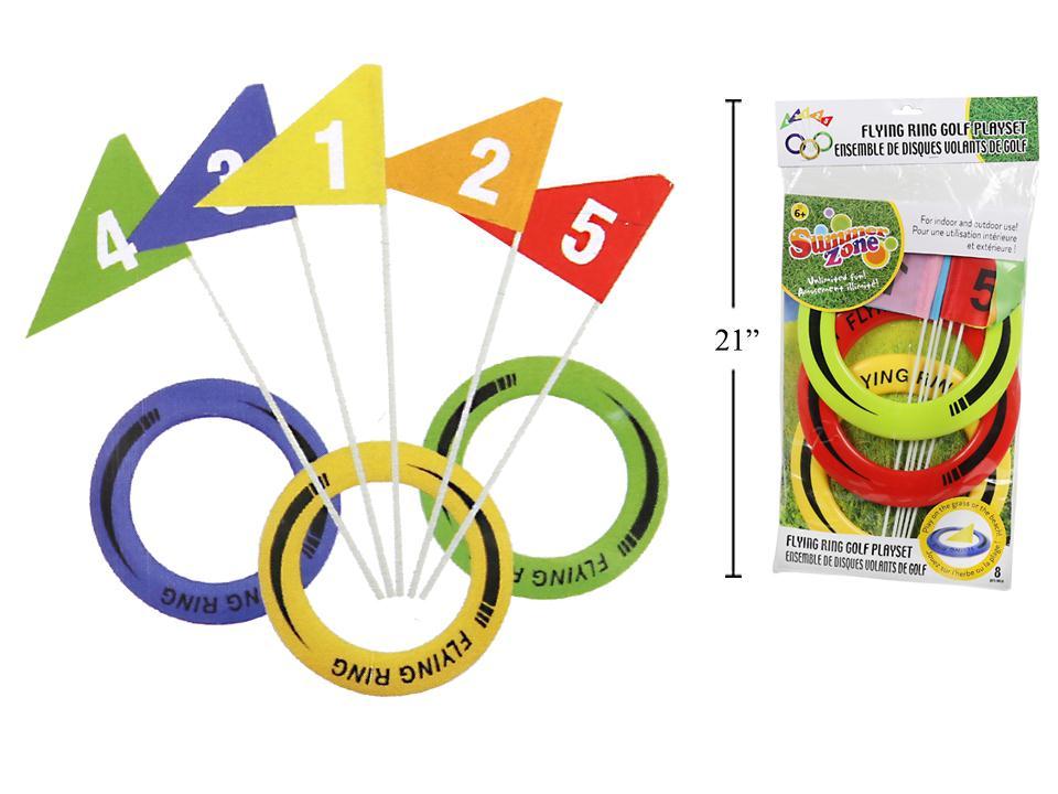 Summer Zone 8pc Flying Rings Golf Set, pbh