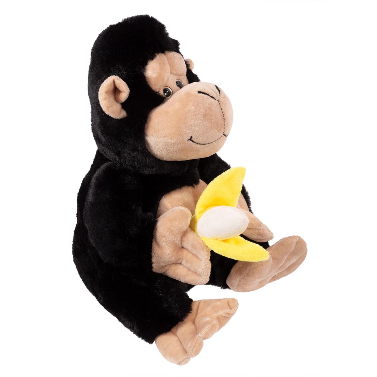 Cuddly Buddy 11" Plush Ape w/Banana 6pcs/polybag