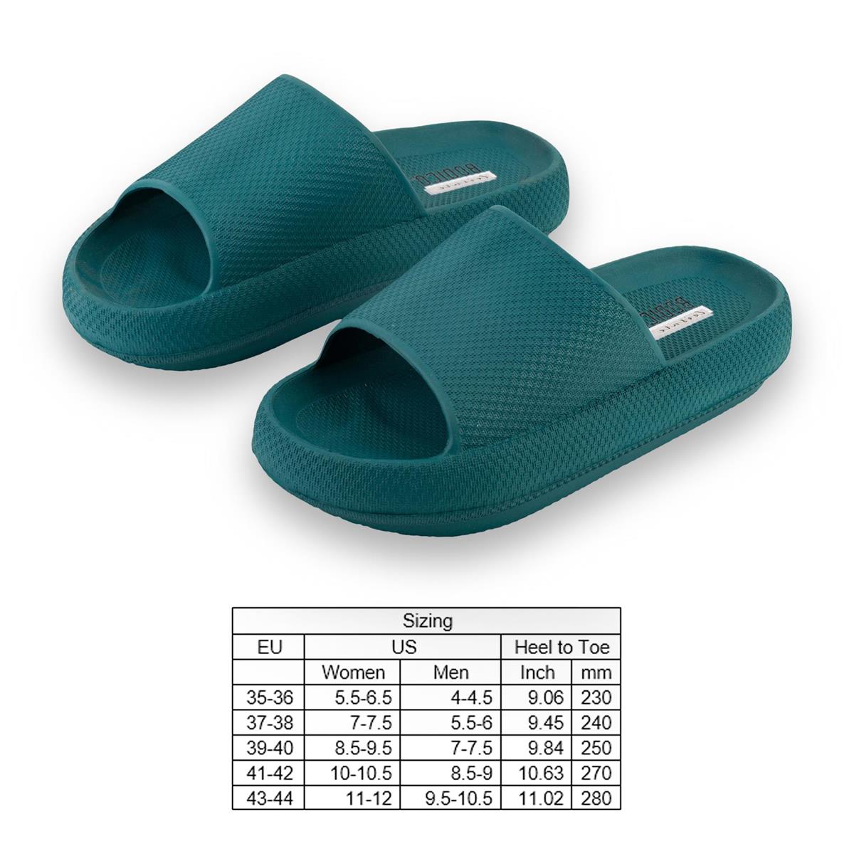 Bodico, Teal Extra Plush Slides ,adult,EVA, 5 sizes, craft hanger
