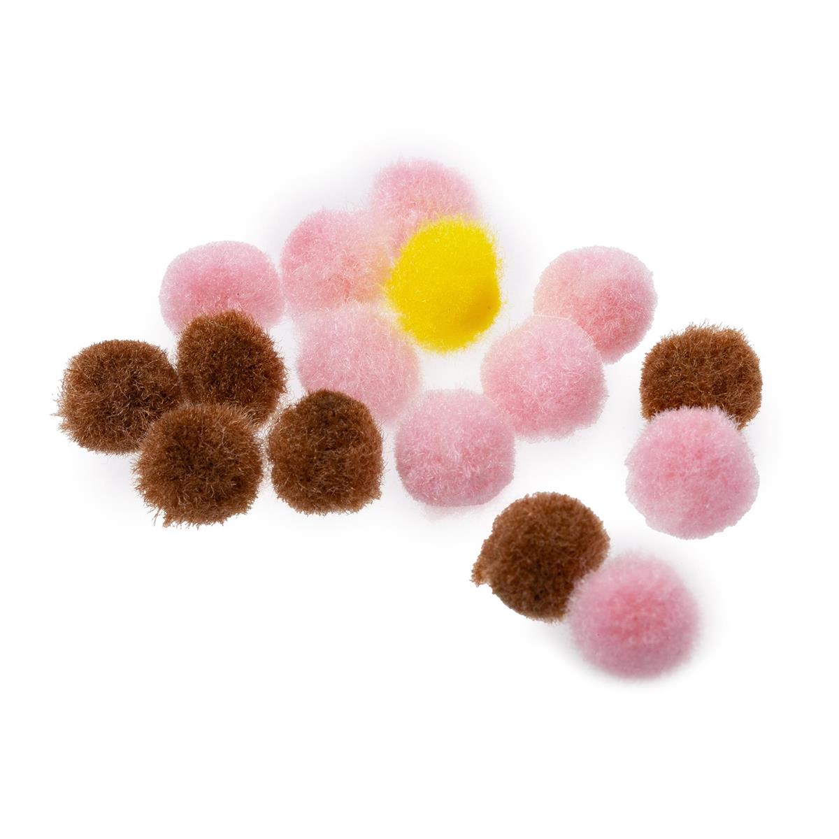 KD.Kr. POM POM Photo Kit 3-asst, dia 1cm, no glue included,