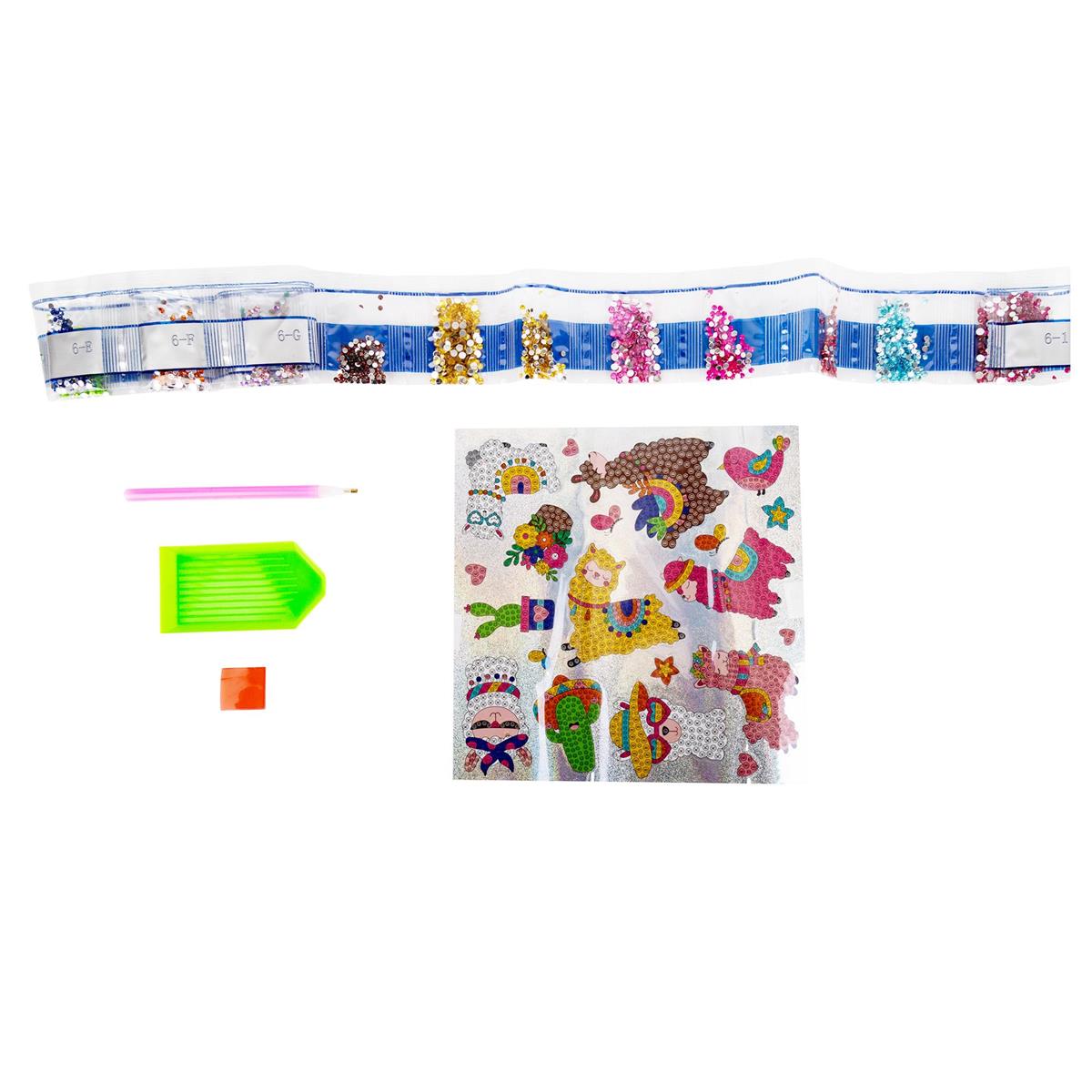 KD.Kr.,Crystal Sticker Painting Kit , Age 6+, color box