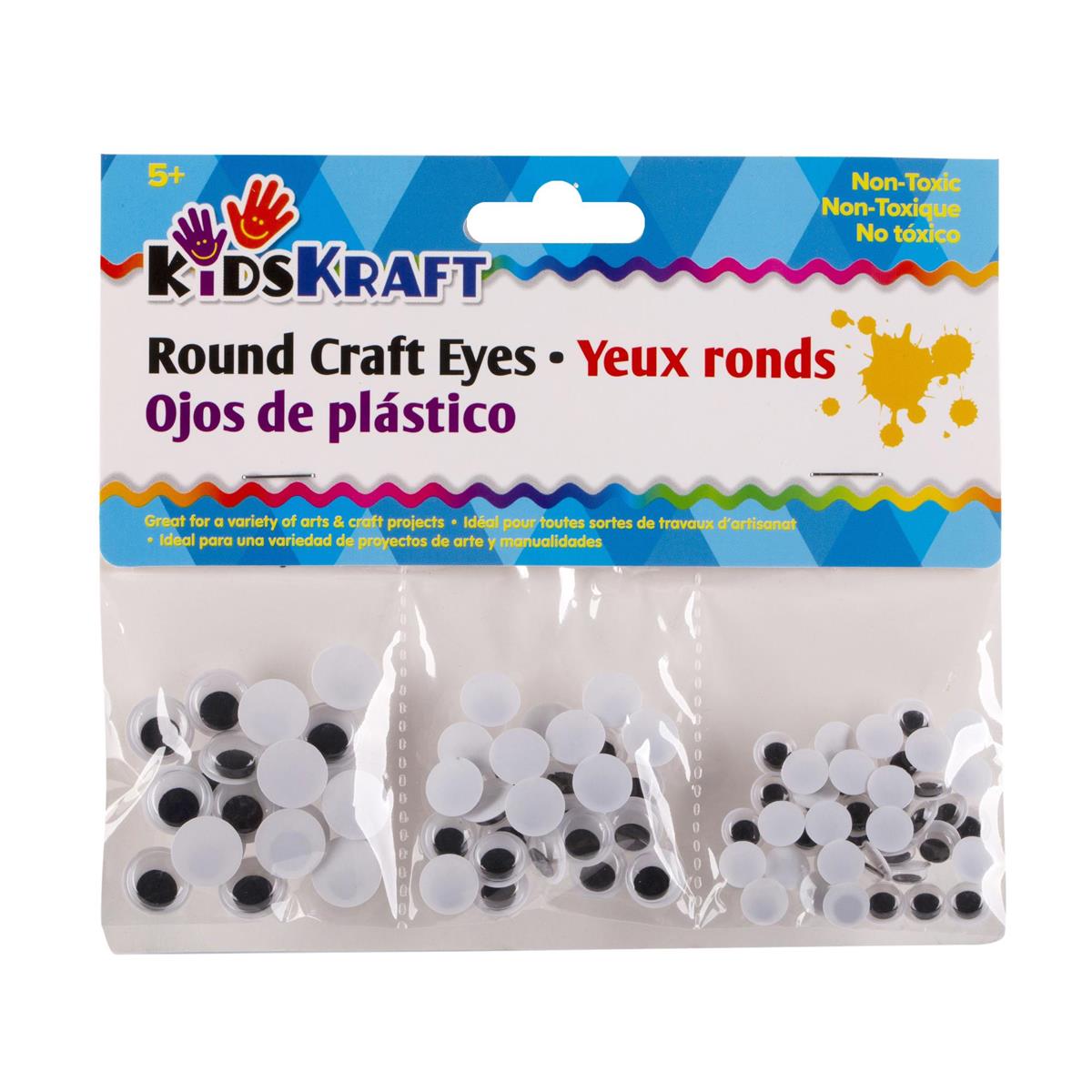 KD.Kr., Craft Eyes, Round, 3 sizes, pbh