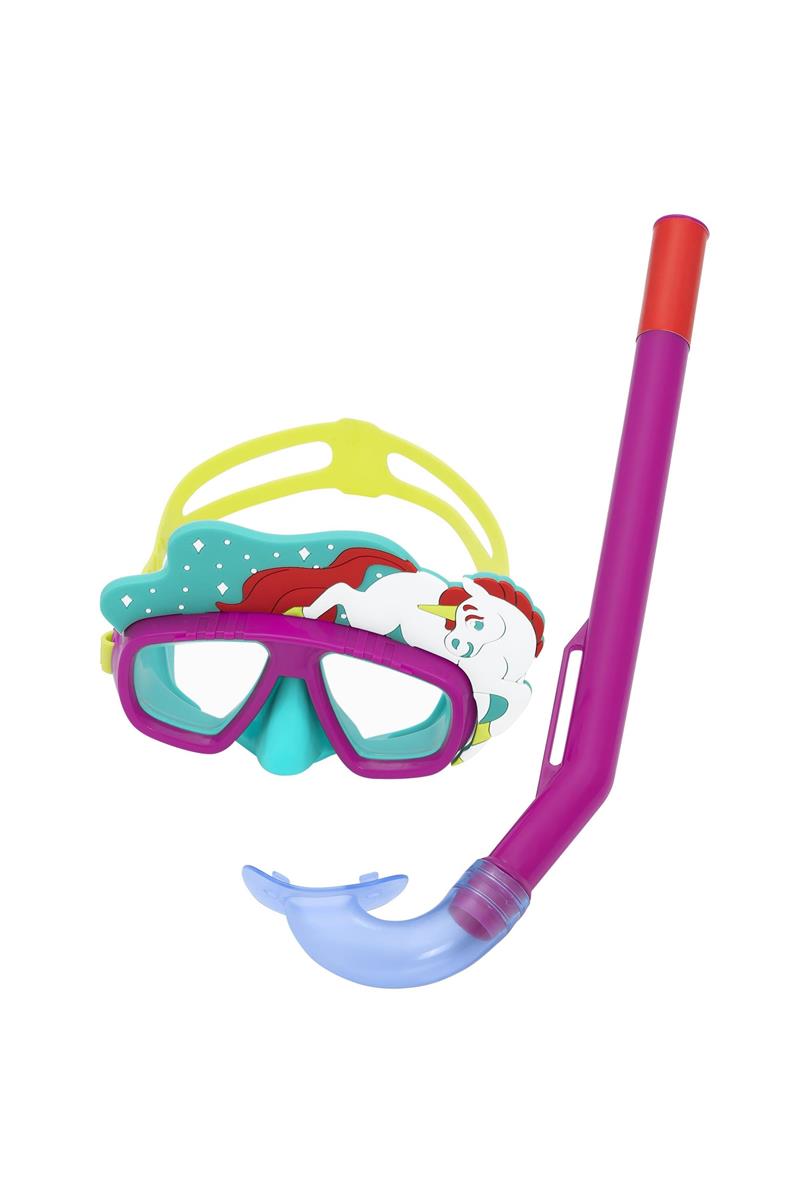 AquaPals Snorkel Mask set, 3/c, clam pack