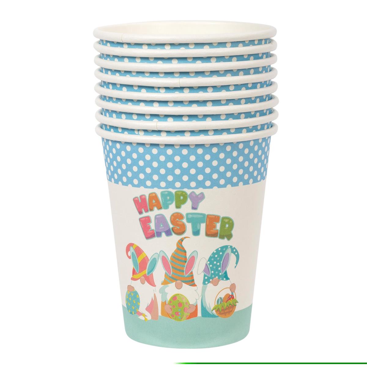 Easter 8ct.-9oz. Paper Cups, 18/PDQ , shrink w/Colour label