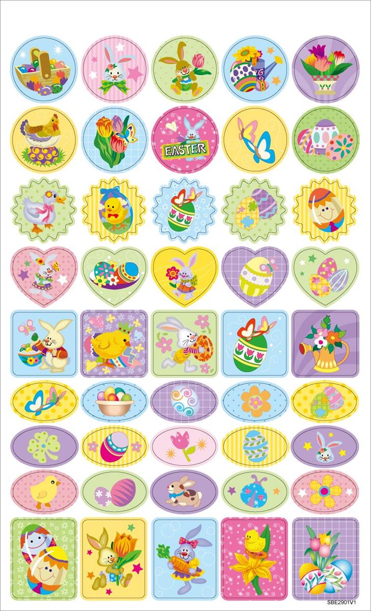Easter Sticker Book, , 5 Sheets (ES10346)