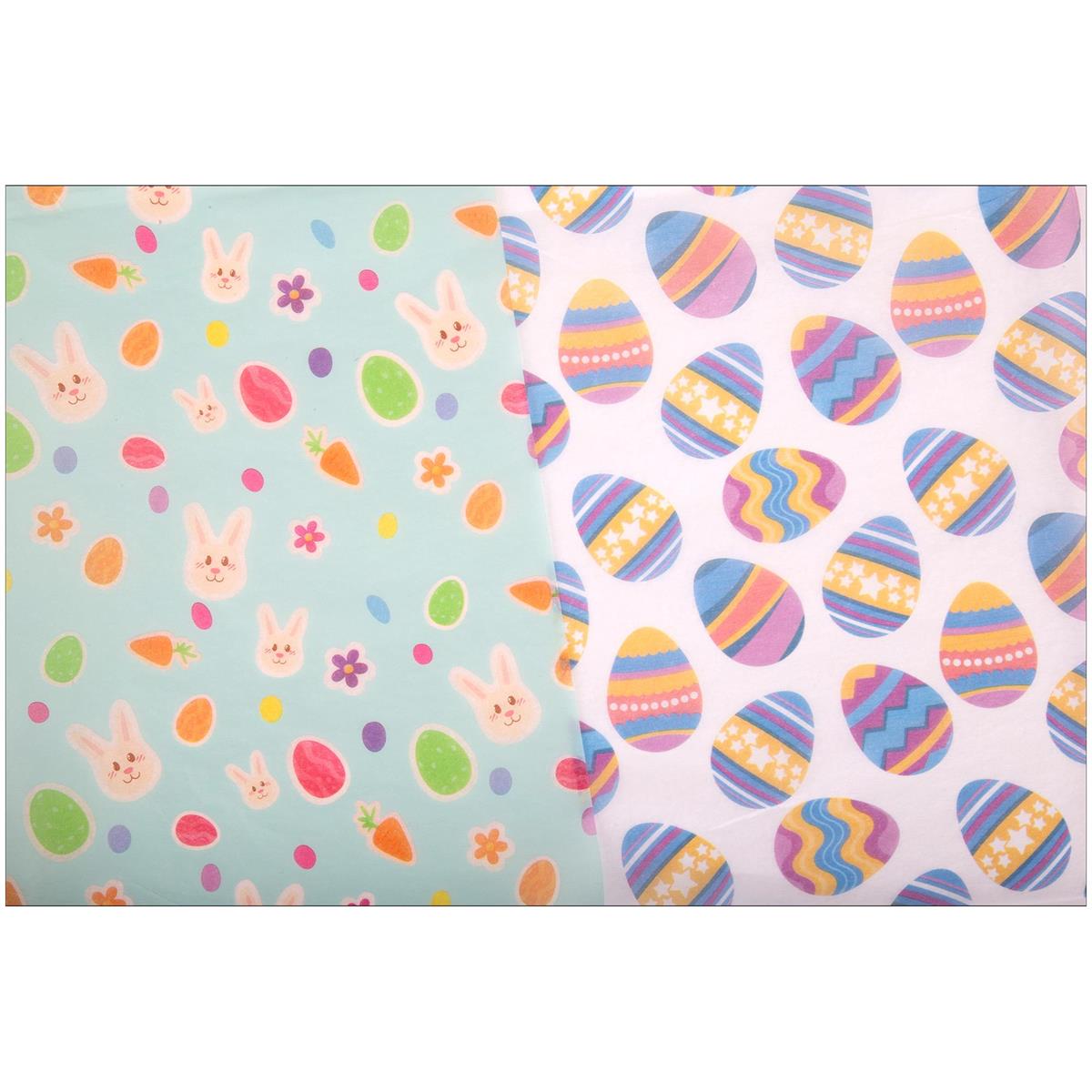 Paper T. Easter 6-Sheet Tissue Paper, 18x18", 2/s, printed bag