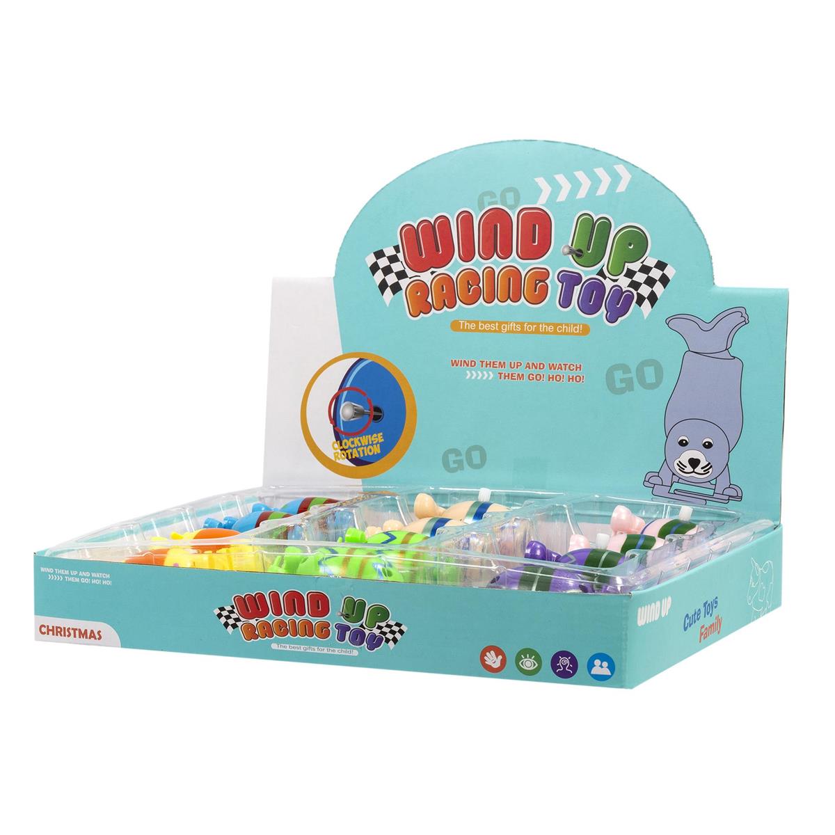 Easter Wind-Up Colourful Eggs 6asst.,12/PDQ
