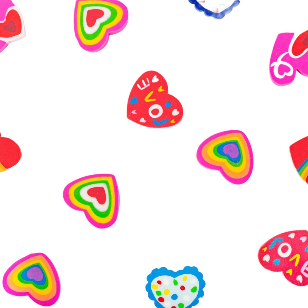 V'tines 12pk Heart Shape Eraser pbh