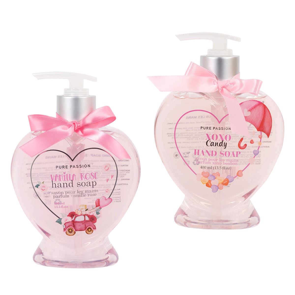 Pure Passion Heart Shaped Hand Soap Dispenser, 400ml/13.5oz., 2/S