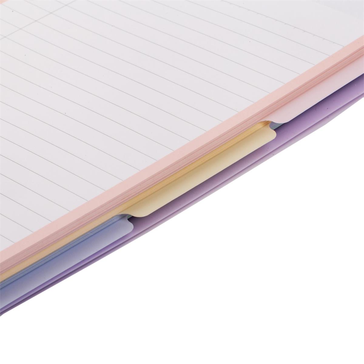 DeskTech 6x8" 3 subject notebook, 120s, 3 col., opp bag