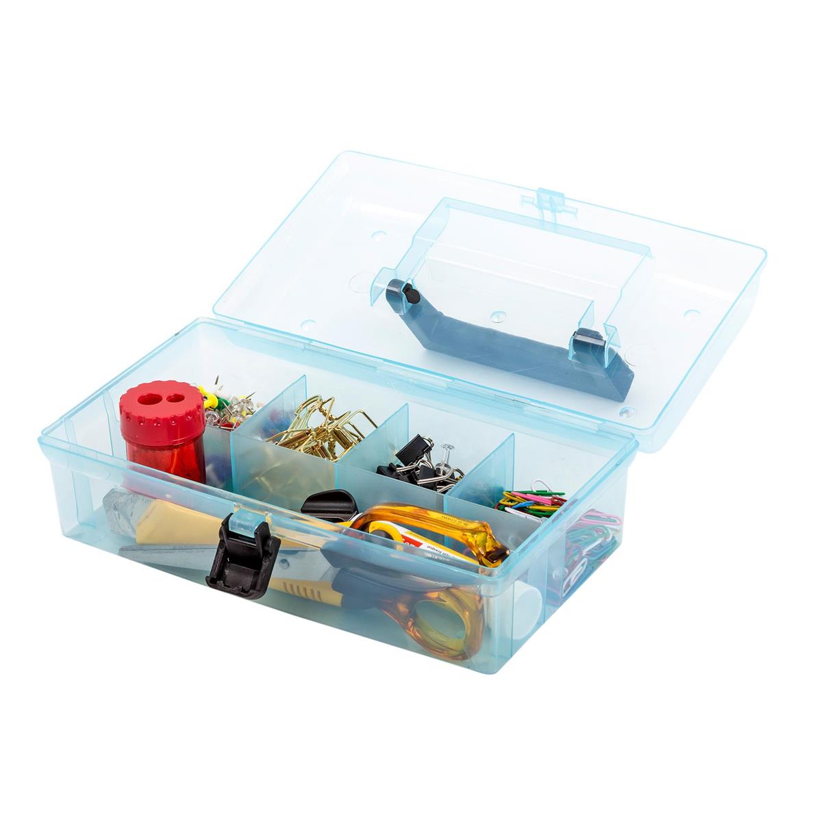 T4C, Multi Storage Box with compartment / Clear , OPP