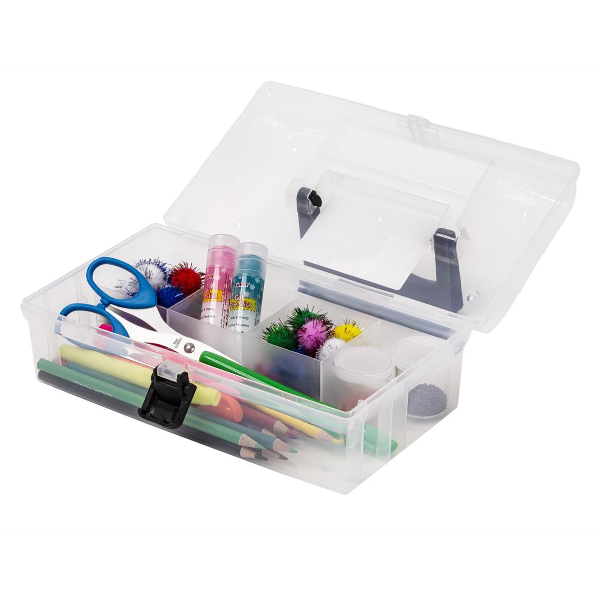 T4C, Multi Storage Box with compartment / Clear , OPP