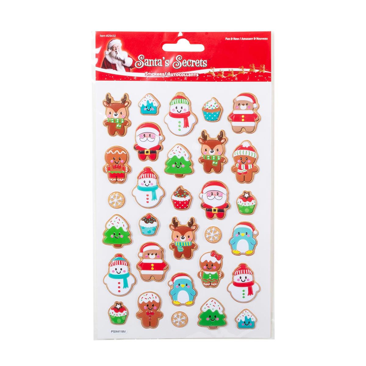 S.Secrets Xmas Pop-Up Stickers, 9.45"x5.7", pbh