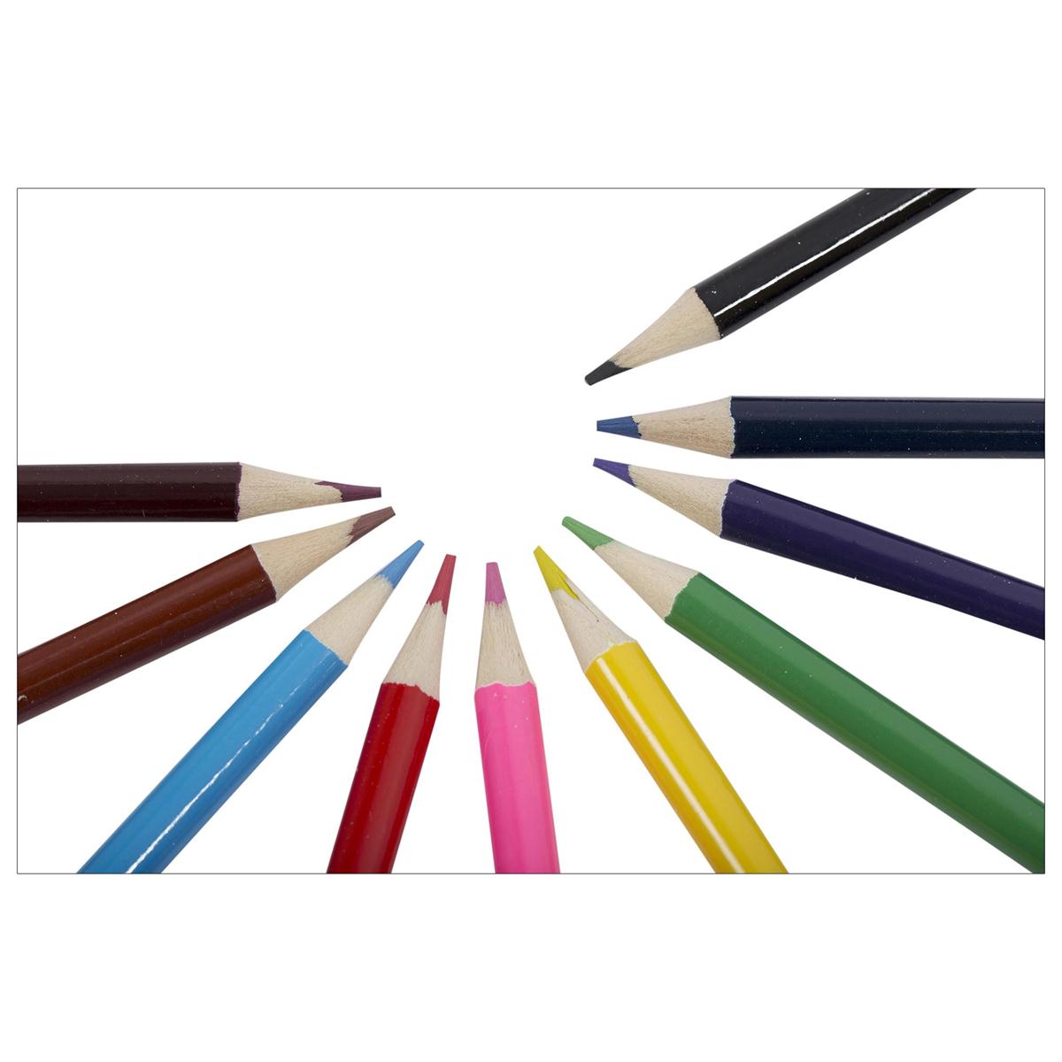 O.WKs. 10-pc Colouring Pencils, window box