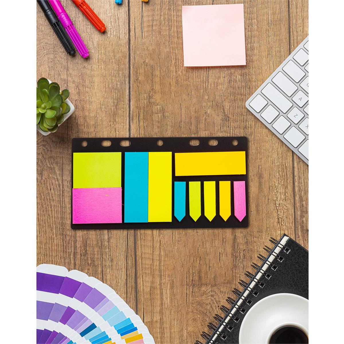 O.WKs.25-sheet Sticky Notes, 10-pack 3-sizes, PBH