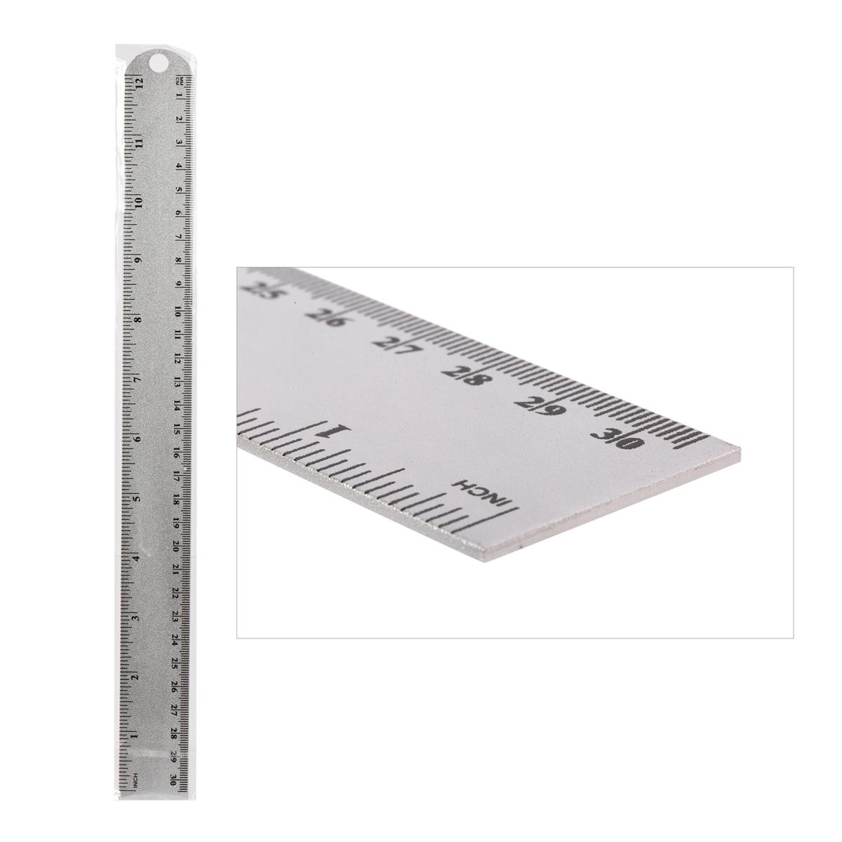 O.WKs. 12" Aluminum Ruler