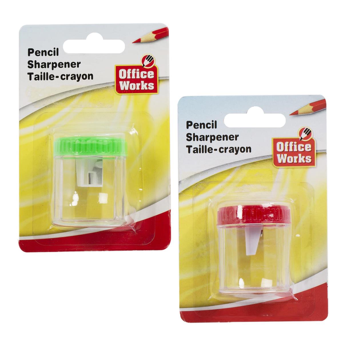 O.WKs. Pl. Pencil Sharpener Drum Shape, 4 col., b/c