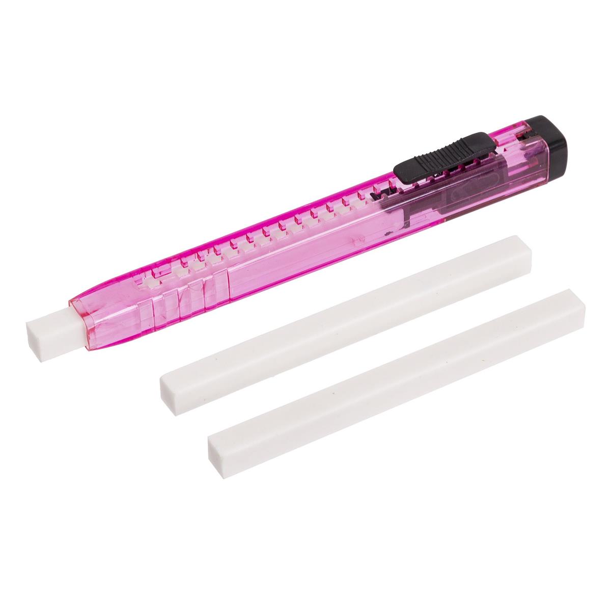 O.Ws Slim Pushing Eraser set w/ 2 refills, 2C, b/c