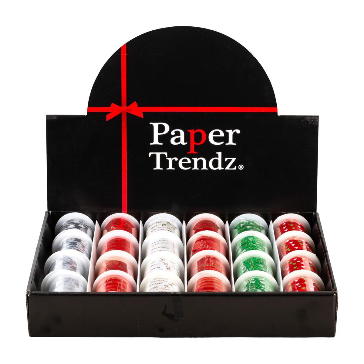 Paper T. Printed Ribbon, 1cmx4.5M, 6/S, 24/PDQ