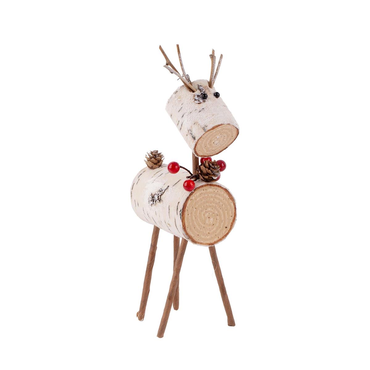 Deco N. Faux Birchwood XmasDÃ©cor, 4.5X2.75X10", cht