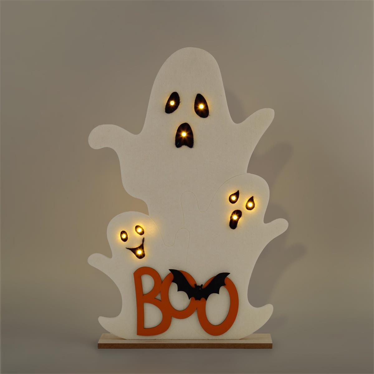 G.Ghouls Halloween B/O 12.6"x2.36"x18.9" MDF Ghost Light up Tabletop DÃ ...