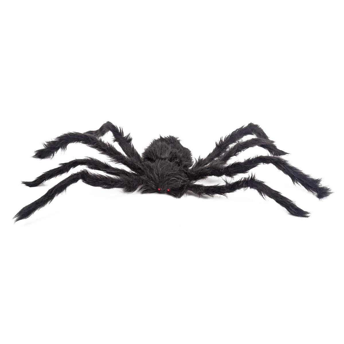 G.Ghouls Hween Giant Furry Spider, Black, 30", hangtag