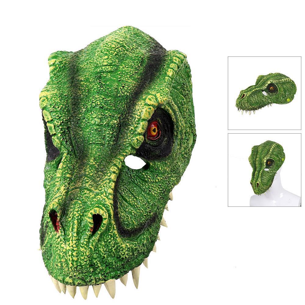 Party Gear Hween PU Foam Mask, Dinosaur, Green, pbh