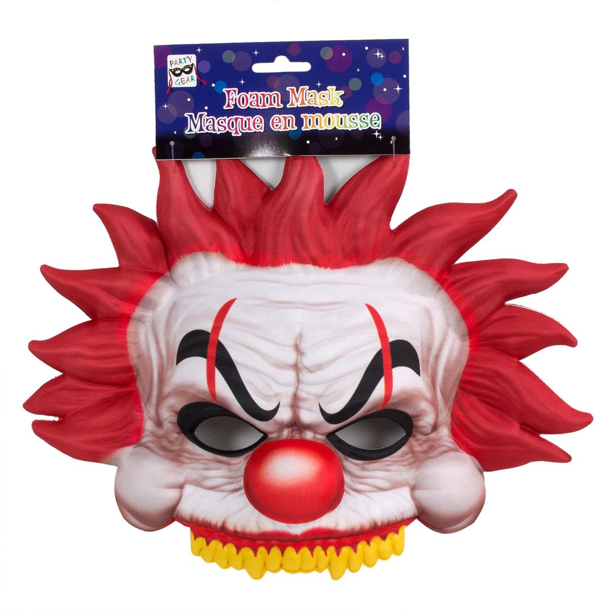 Party Gear EVA Happy Clown Mask w/ Elastic Tie, header card