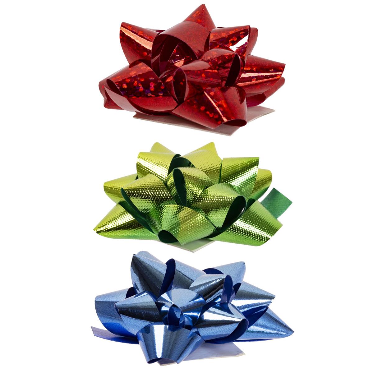 Paper T. 9pcs 2" Embossed Bows Set, Self-Adhesive, pbh