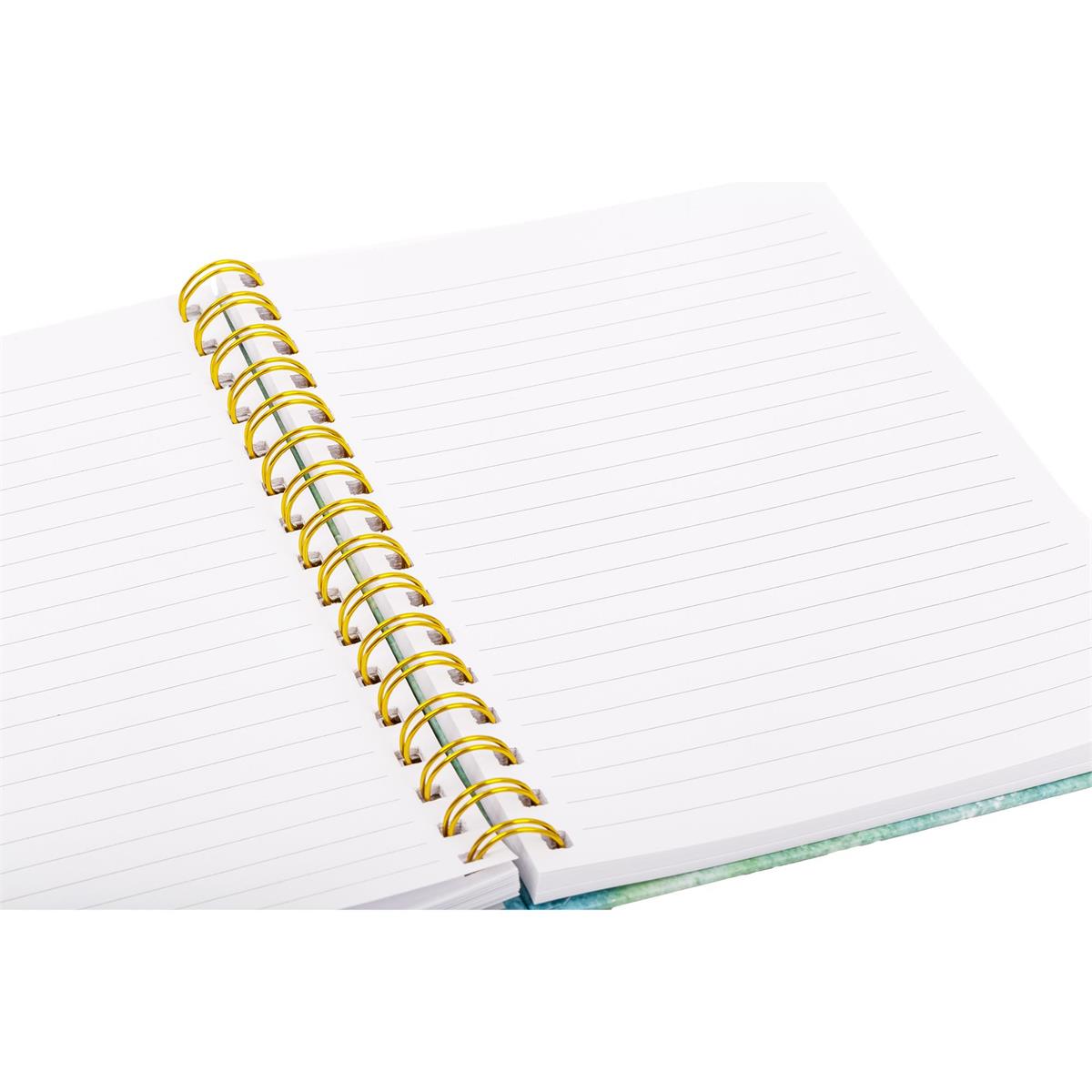 6" x 8" Double Spiral Hard Cover Notebook,70g, 80s, 3 styles, 12/dsp