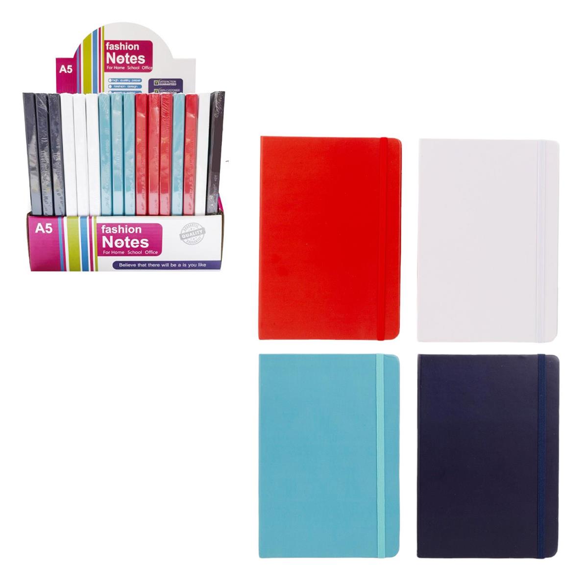 4-Solid color hard cover Notebook 14.5x21cm 80s,70g,16/PDQ
