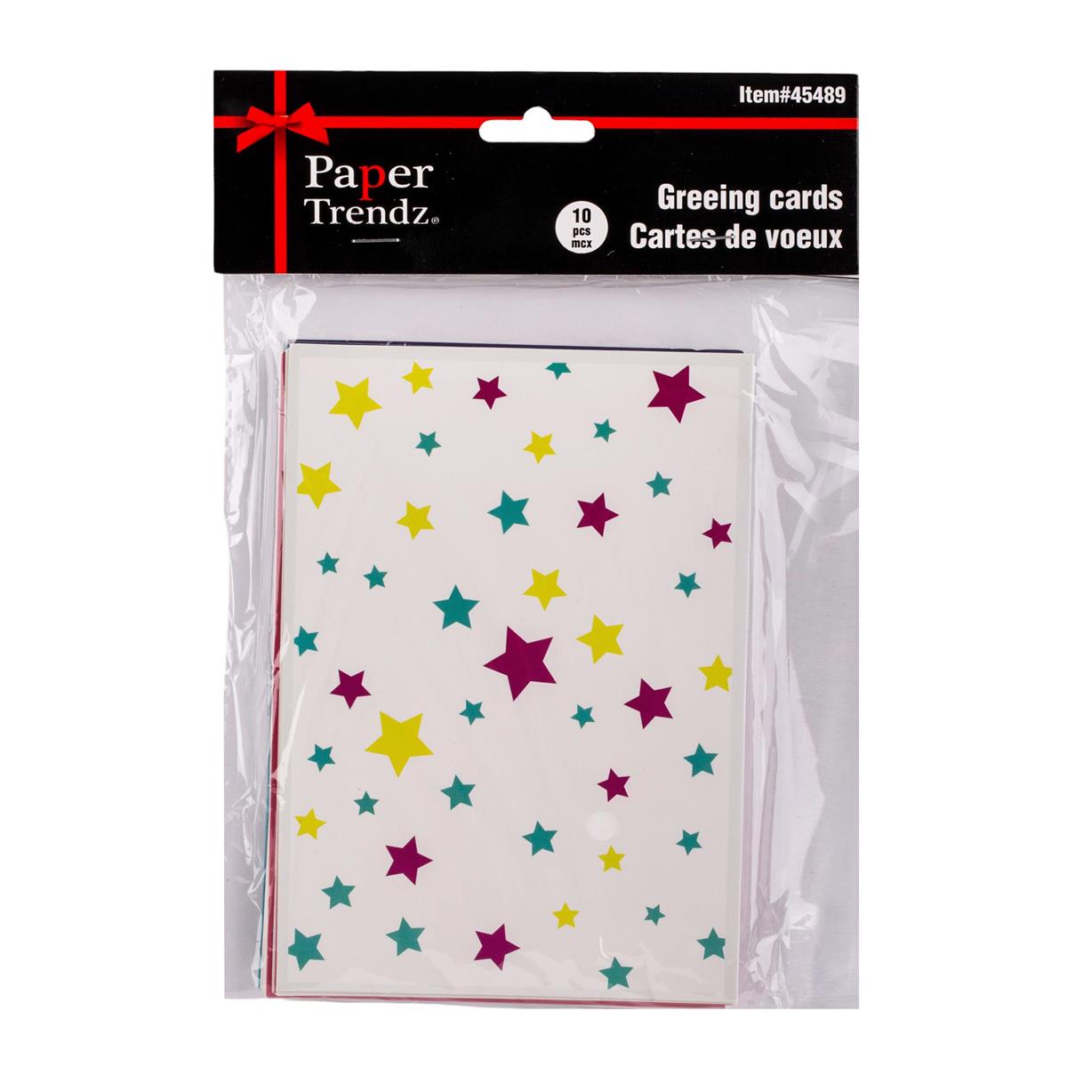 Paper T. 20pk Graphic Notecards ,no Envelopes (No Text), opp bag