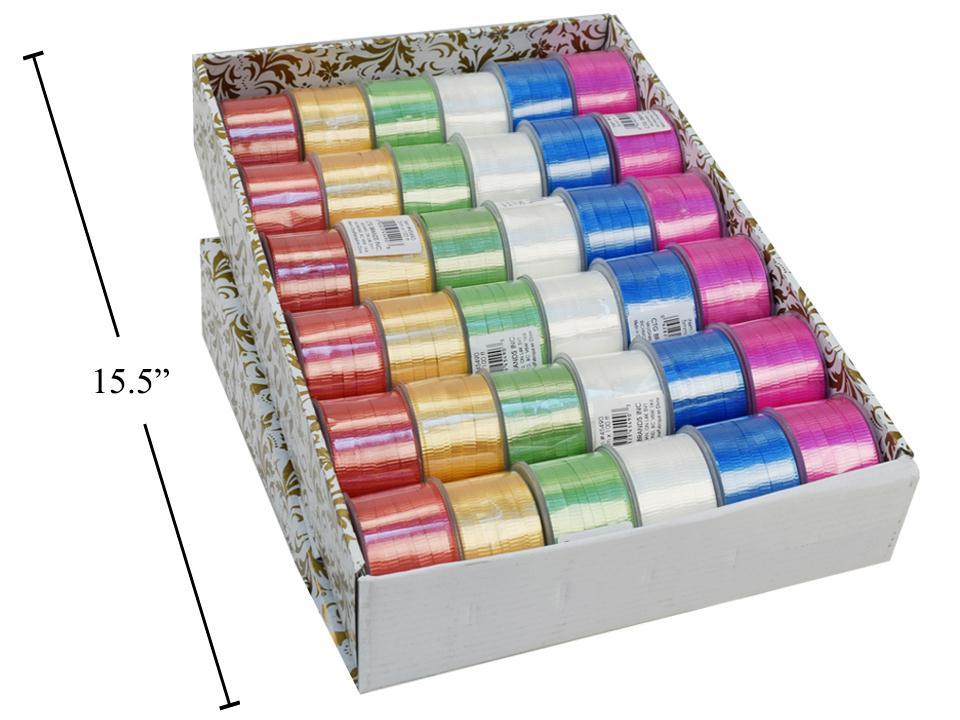 Paper T. 100ft Poly Crimp Curling Ribbon 5mm 6 Col, 36/dsp