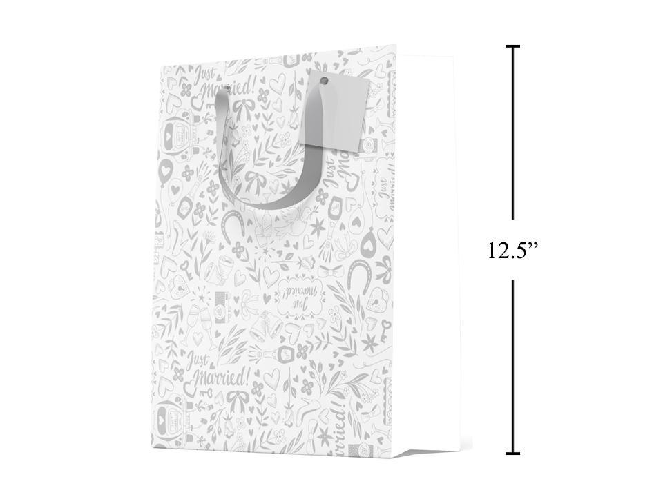 Paper T. DLX Gift Bag, Large, Wedding, Matte/HS 210GSM,