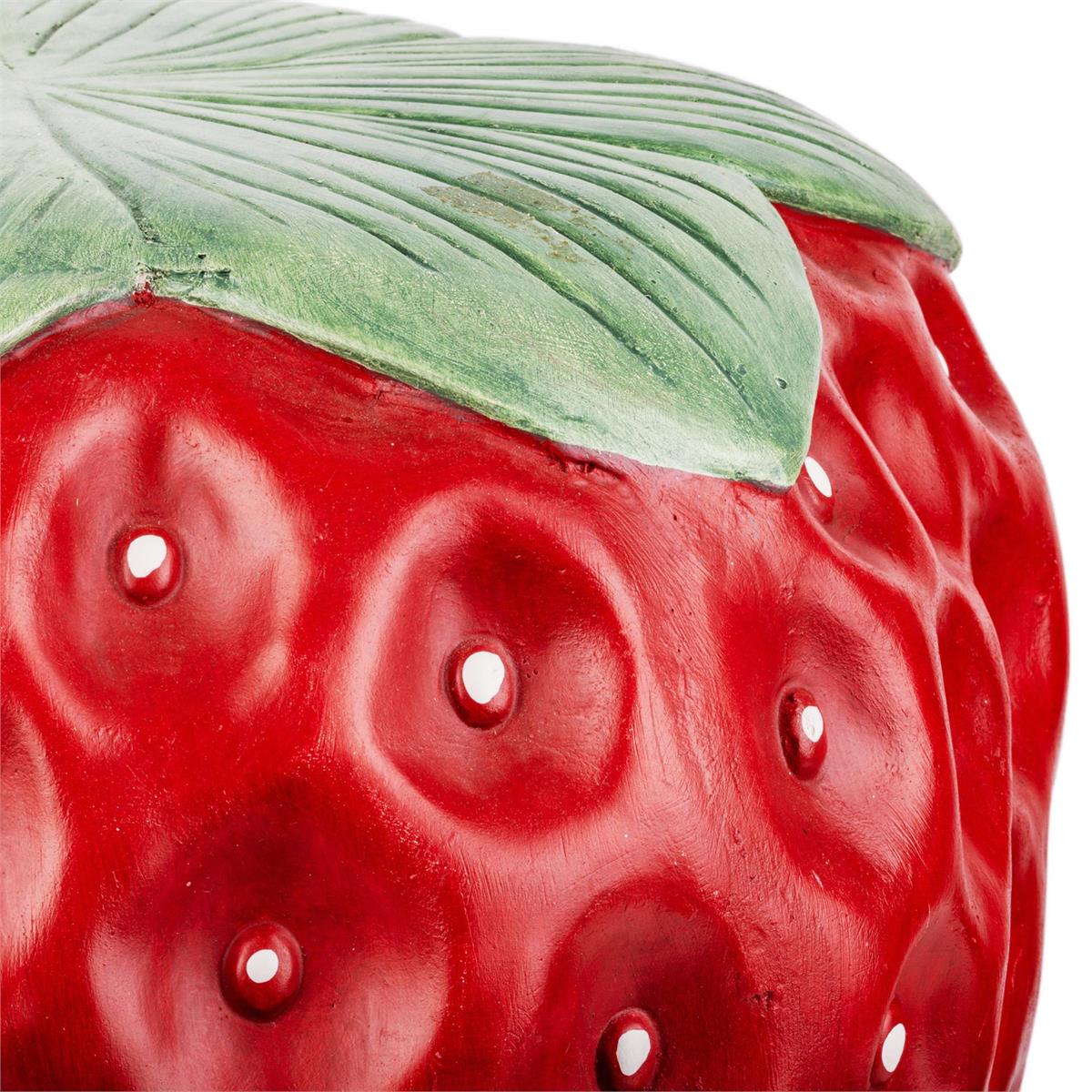 Country G. 15.5"x16.9" MGO Strawberry Stool, Color Label